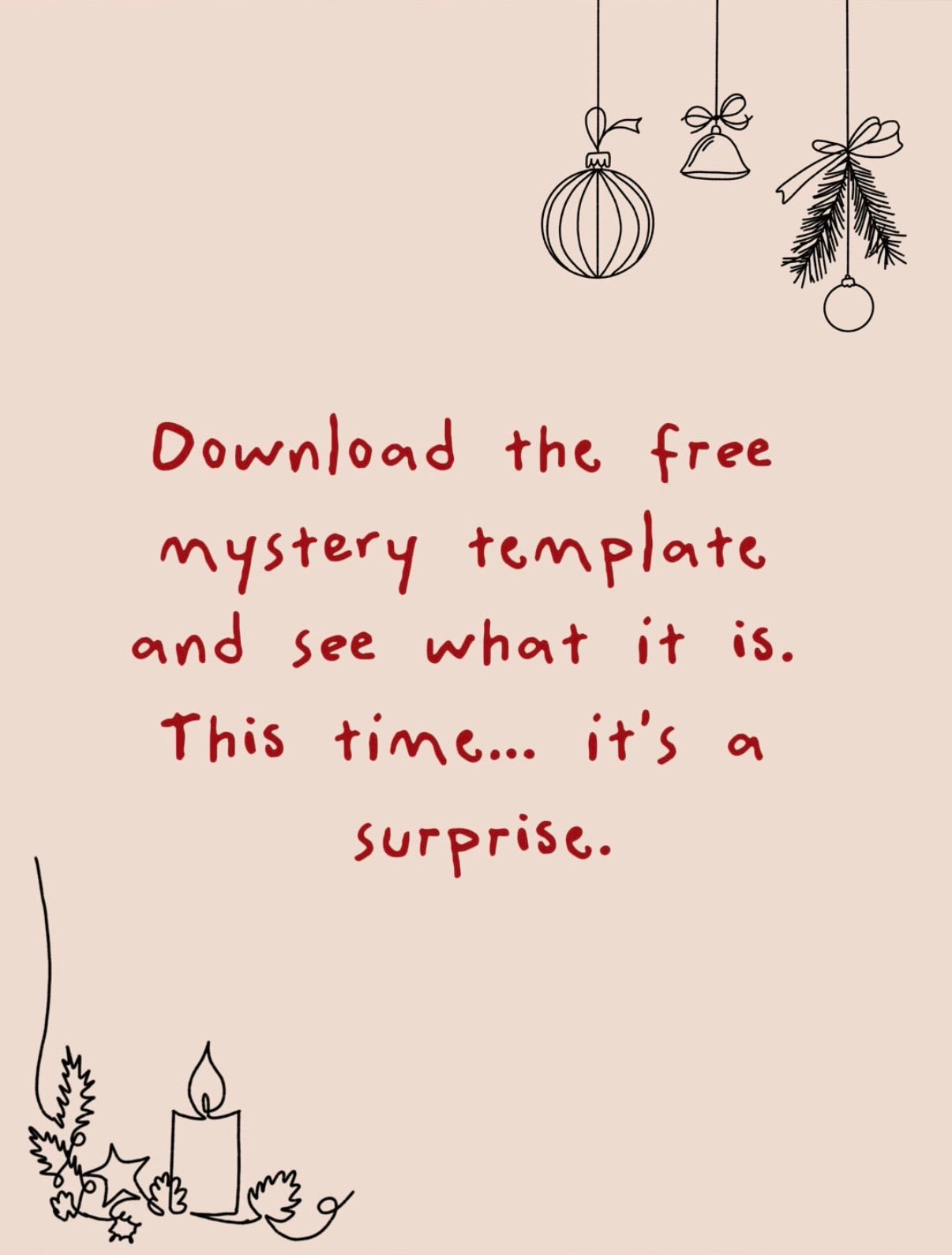 First Advent Free Template – POTTERY BY DENISE